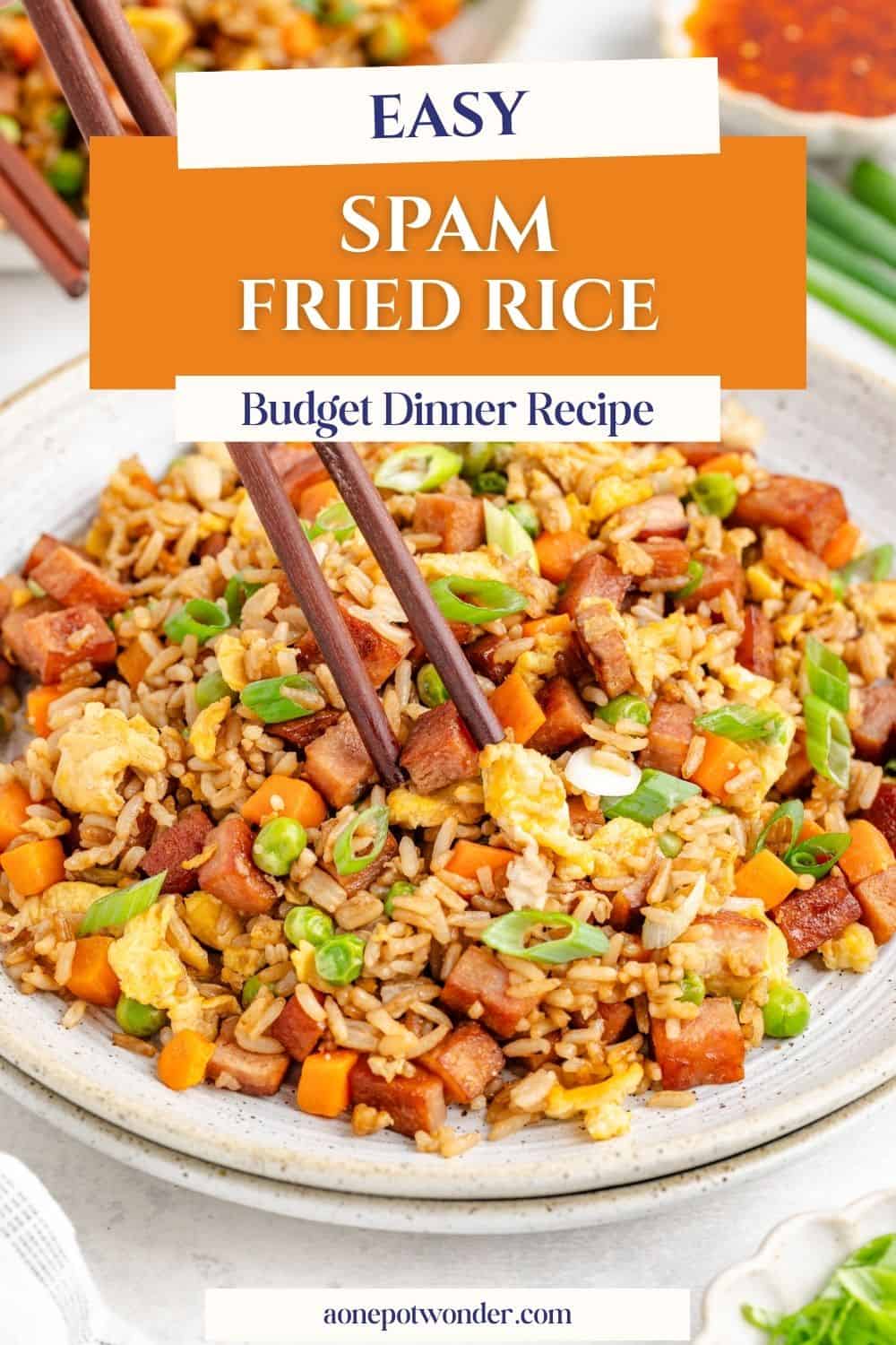 Easy Spam Fried Rice - A One Pot Wonder