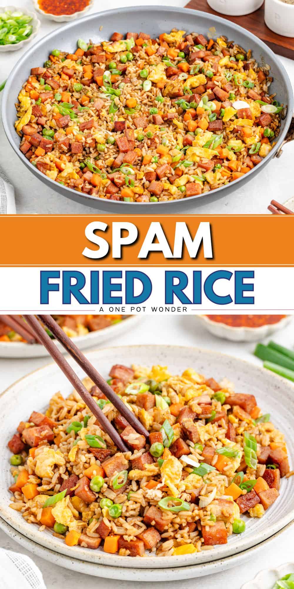 Easy Spam Fried Rice - A One Pot Wonder