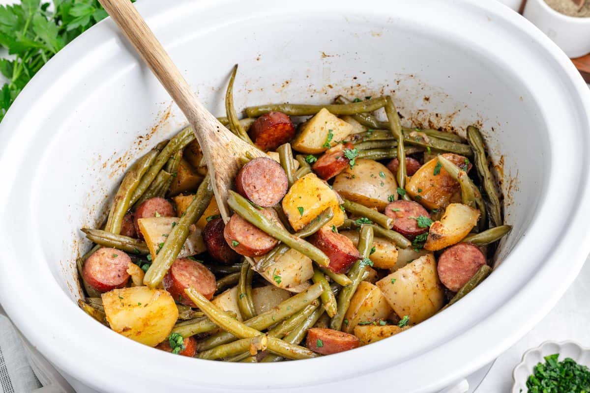 Slow Cooker Swamp Potatoes - A One Pot Wonder